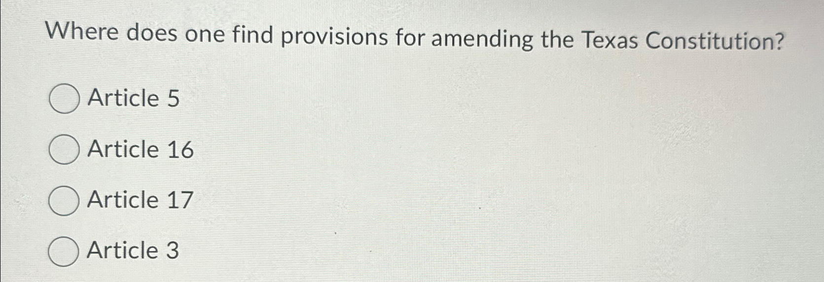 Solved Where does one find provisions for amending the Texas | Chegg.com