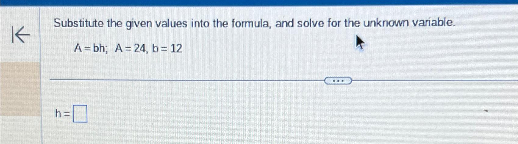 Solved Substitute the given values into the formula, and | Chegg.com