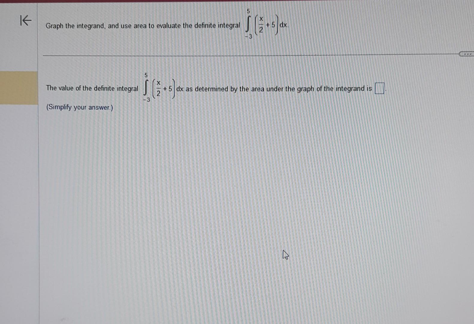 Solved Graph the integrand, and use area to evaluate the | Chegg.com
