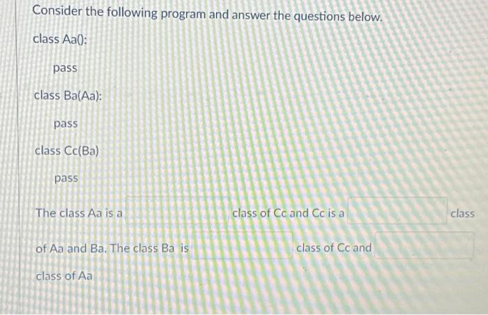 Solved Consider the following program and answer the | Chegg.com