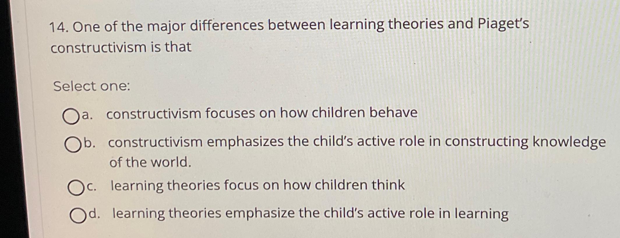 Solved One of the major differences between learning | Chegg.com