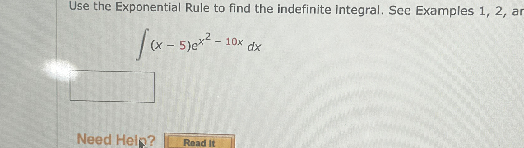 Solved Use the Exponential Rule to find the indefinite | Chegg.com