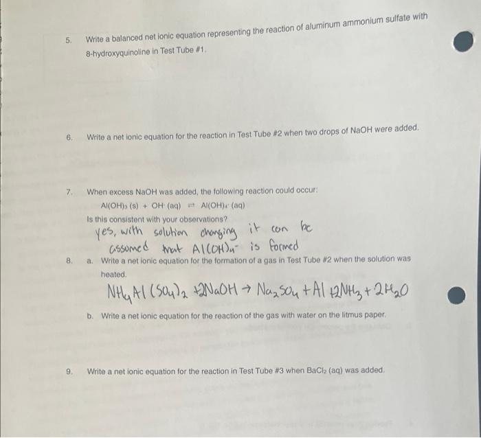 Solved Experiment \#3: Preparation of a Compound Data and | Chegg.com