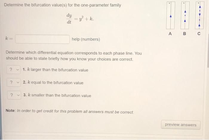 Solved Determine the bifurcation value(s) for the | Chegg.com