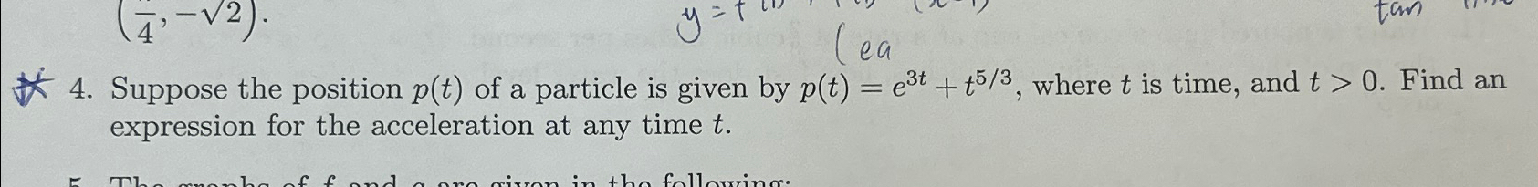 Solved Suppose the position p(t) ﻿of a particle is given by | Chegg.com