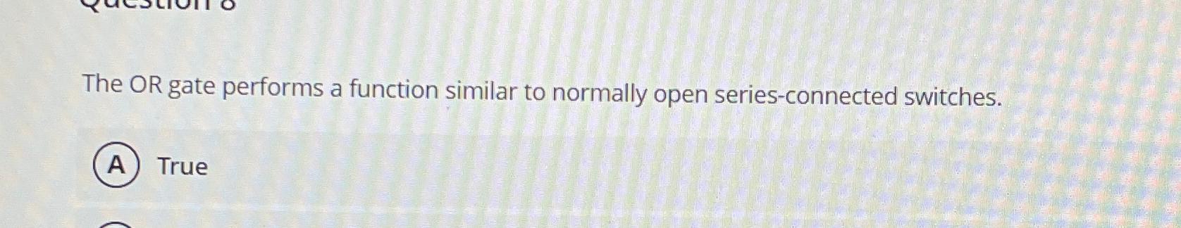Solved The OR gate performs a function similar to normally | Chegg.com