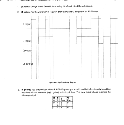 Design 1-to-8 Demultiplexer using 1-to-2 and 1-to-4 | Chegg.com