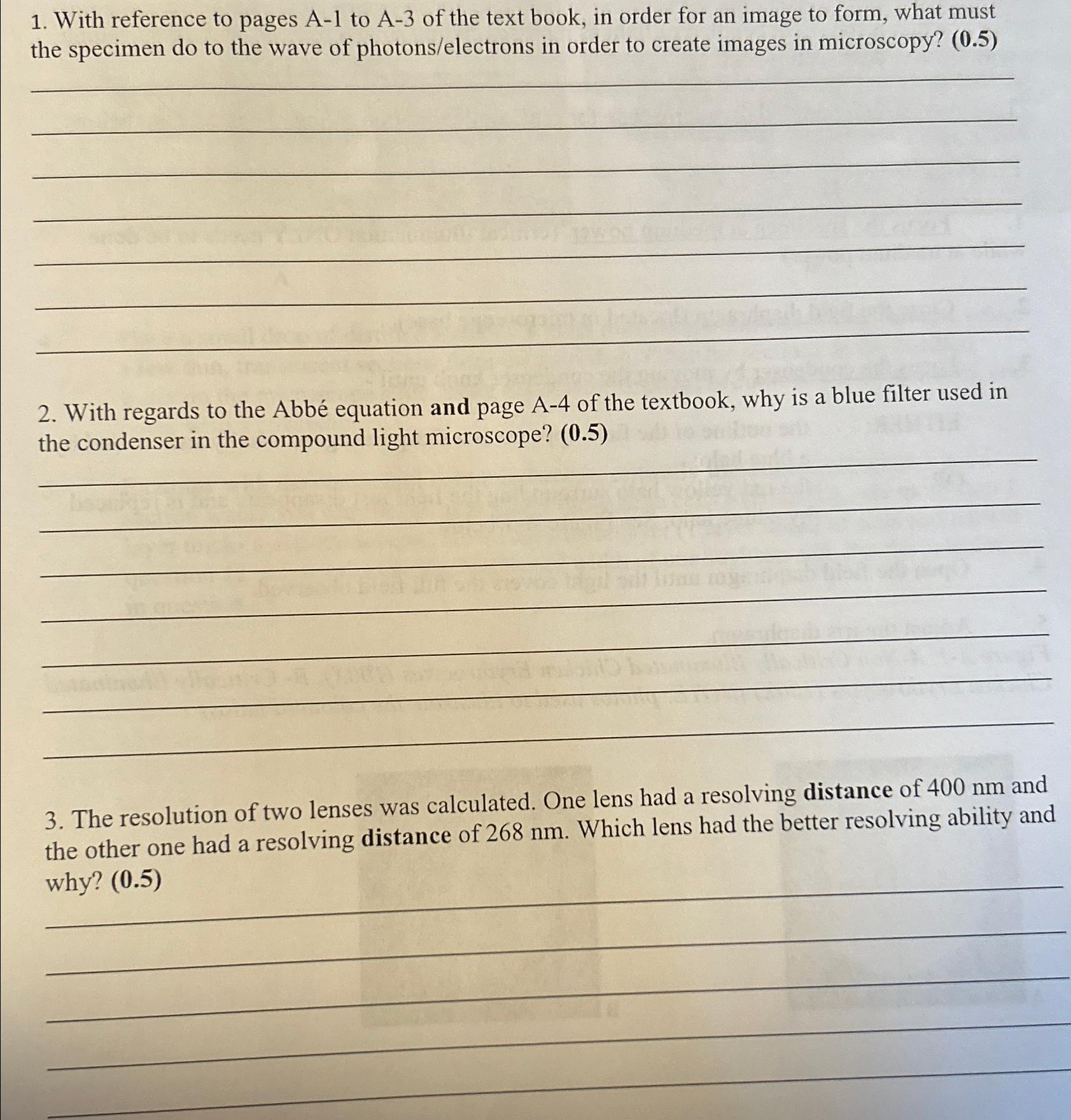 Solved With reference to pages A-1 ﻿to A-3 ﻿of the text | Chegg.com