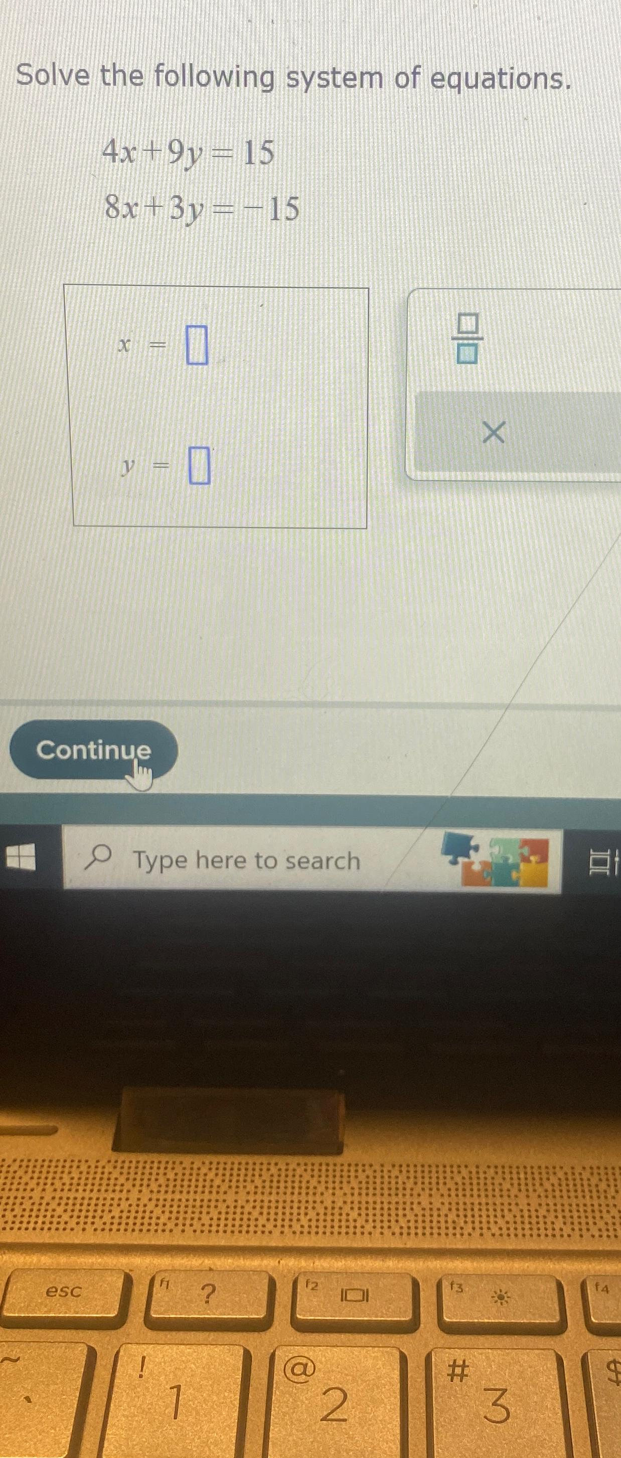 Solved Solve the following system of | Chegg.com