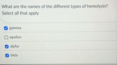 Solved What are the names of the different types of | Chegg.com