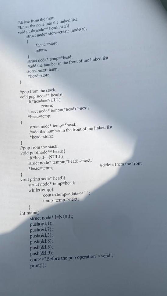 Solved Section I Code Syntax [8 marks] From the code bellow | Chegg.com