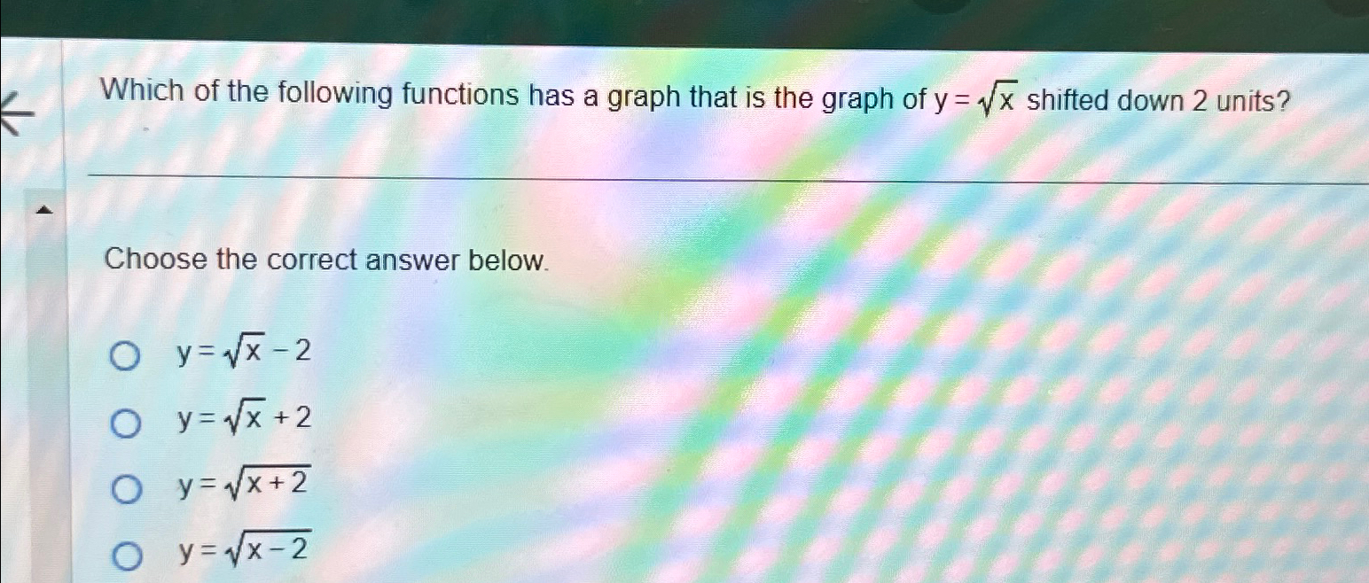 Solved Which of the following functions has a graph that is | Chegg.com
