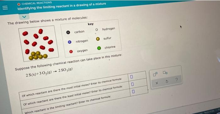 Solved O CHEMICAL REACTIONS Identifying the limiting | Chegg.com