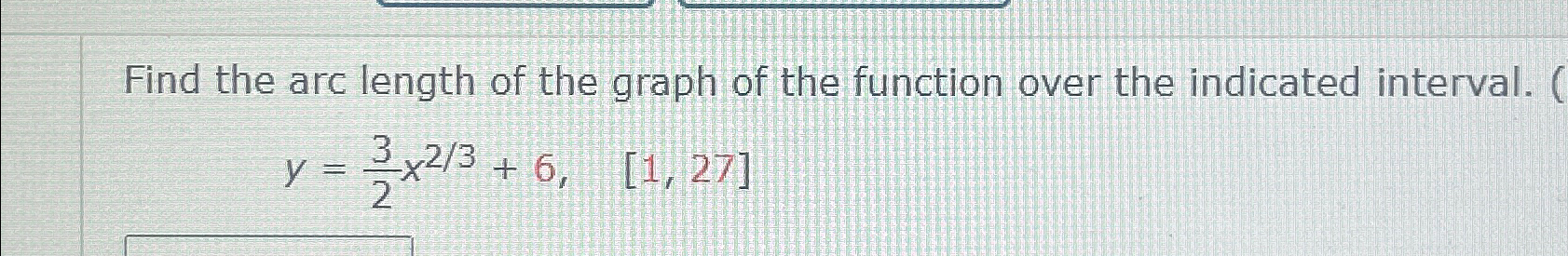 Solved Find the arc length of the graph of the function over | Chegg.com
