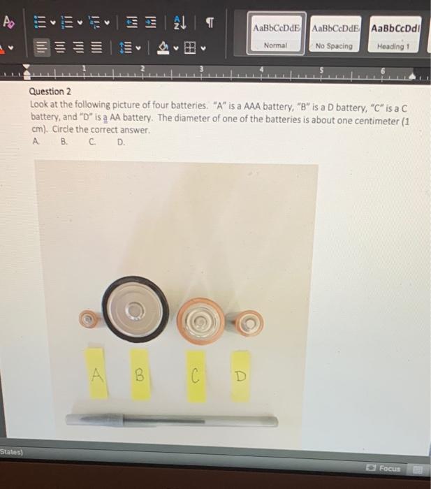 Solved A 三三 1 AaBb Dde AaBbCcDdE AaBbCcDdi Normal No Spacing | Chegg.com