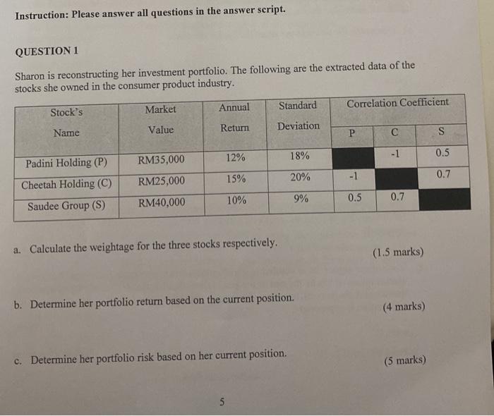 Solved Instruction: Please answer all questions in the | Chegg.com
