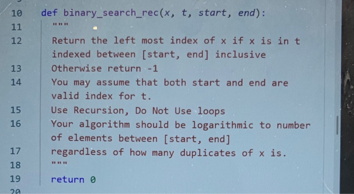 Solved Binary Search: In this lab you will implement two | Chegg.com