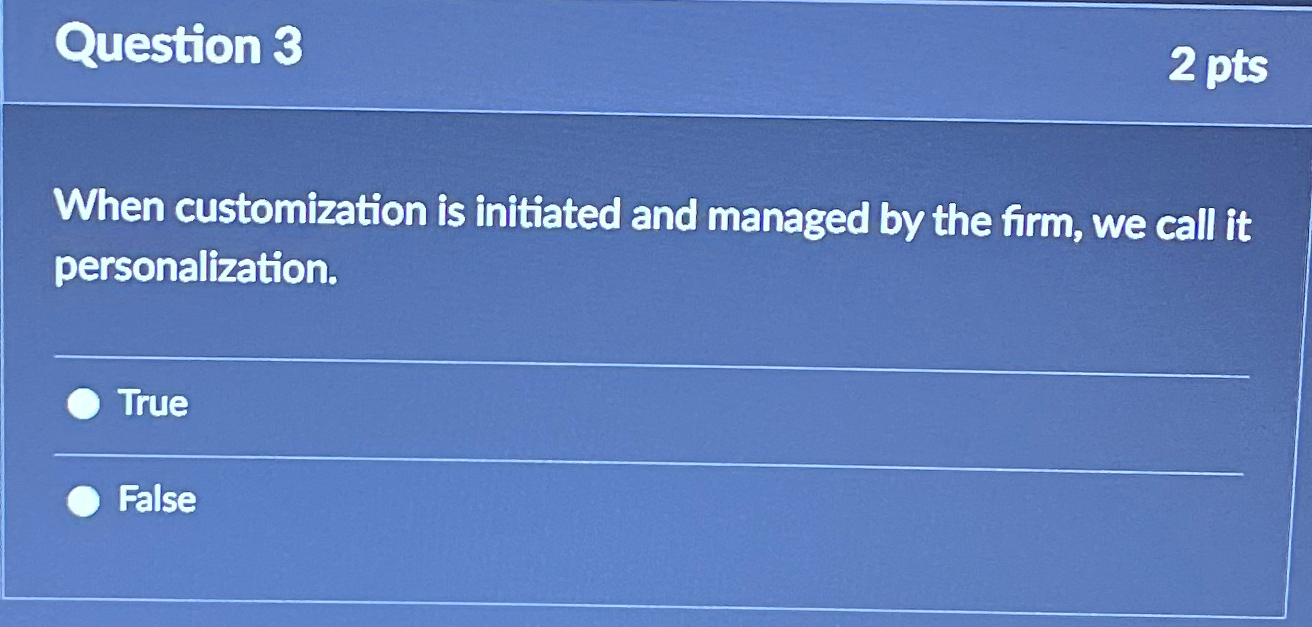 Solved Question 32 ﻿ptsWhen customization is initiated and | Chegg.com