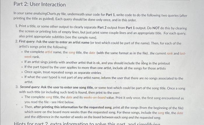 Solved In your same analyzingCharts.py file, underneath your | Chegg.com