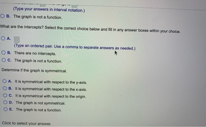 Solved This Question: 1 pt 11 C Determine whether the graph | Chegg.com