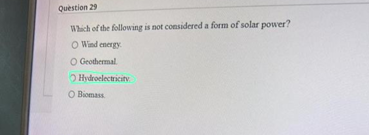 Solved Question 29Which of the following is not considered a | Chegg.com