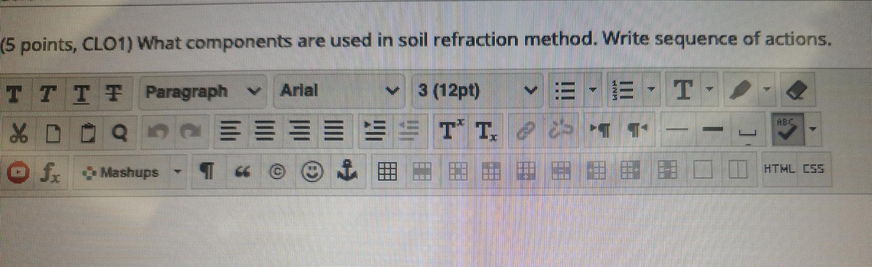 Solved what components are used in soil refraction method. | Chegg.com