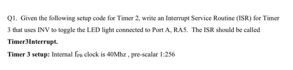 Solved Question about PIC32 ﻿output compare (example in PWM | Chegg.com