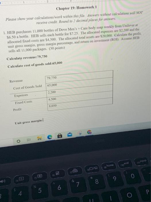 Solved Chapter 19: Homework 1 Please show your | Chegg.com