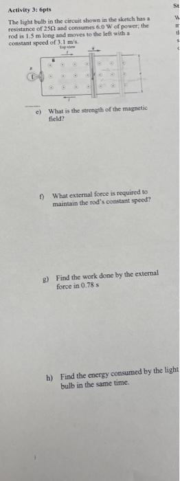 Solved St Activity 3: 6pts The light bulb in the circuit | Chegg.com