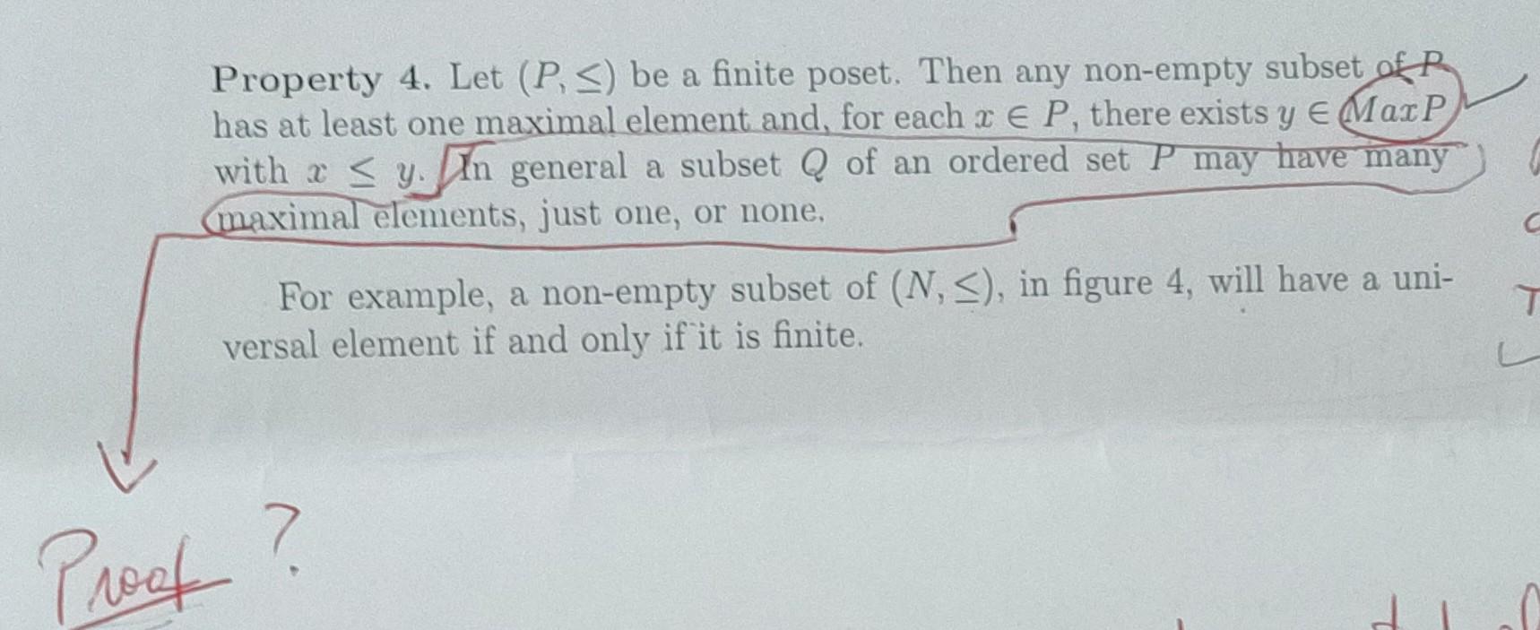 Solved I need the proof of the statment " A subset Q of an | Chegg.com