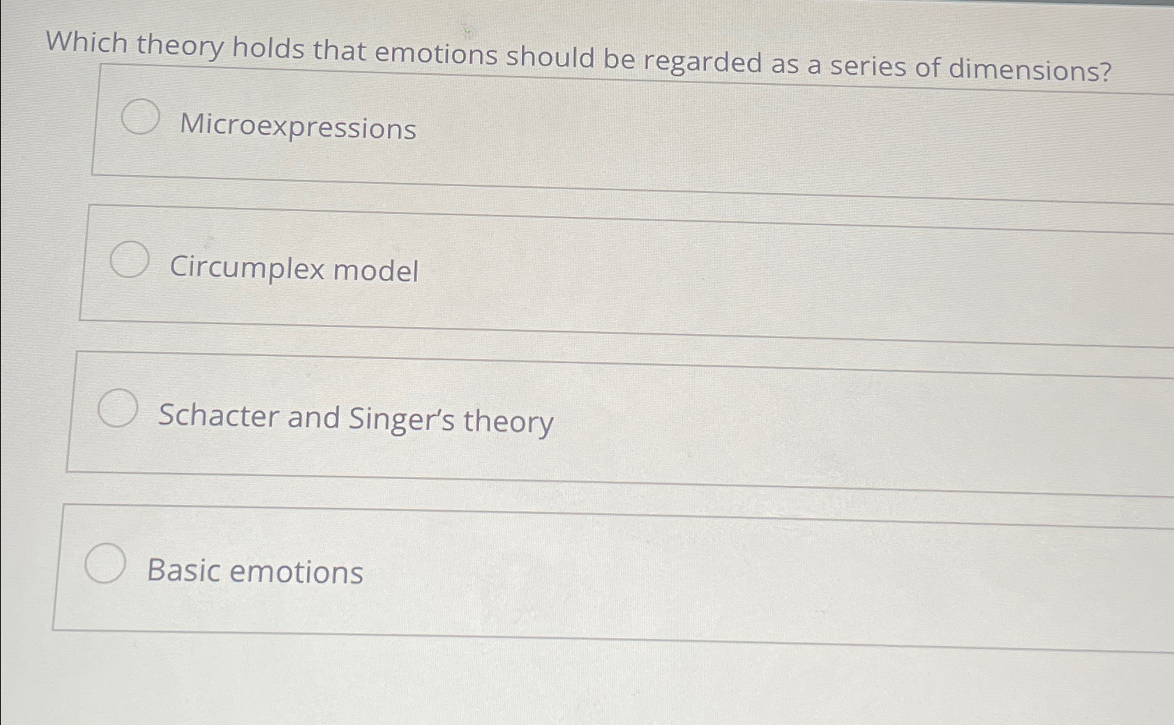 Solved Which theory holds that emotions should be regarded | Chegg.com