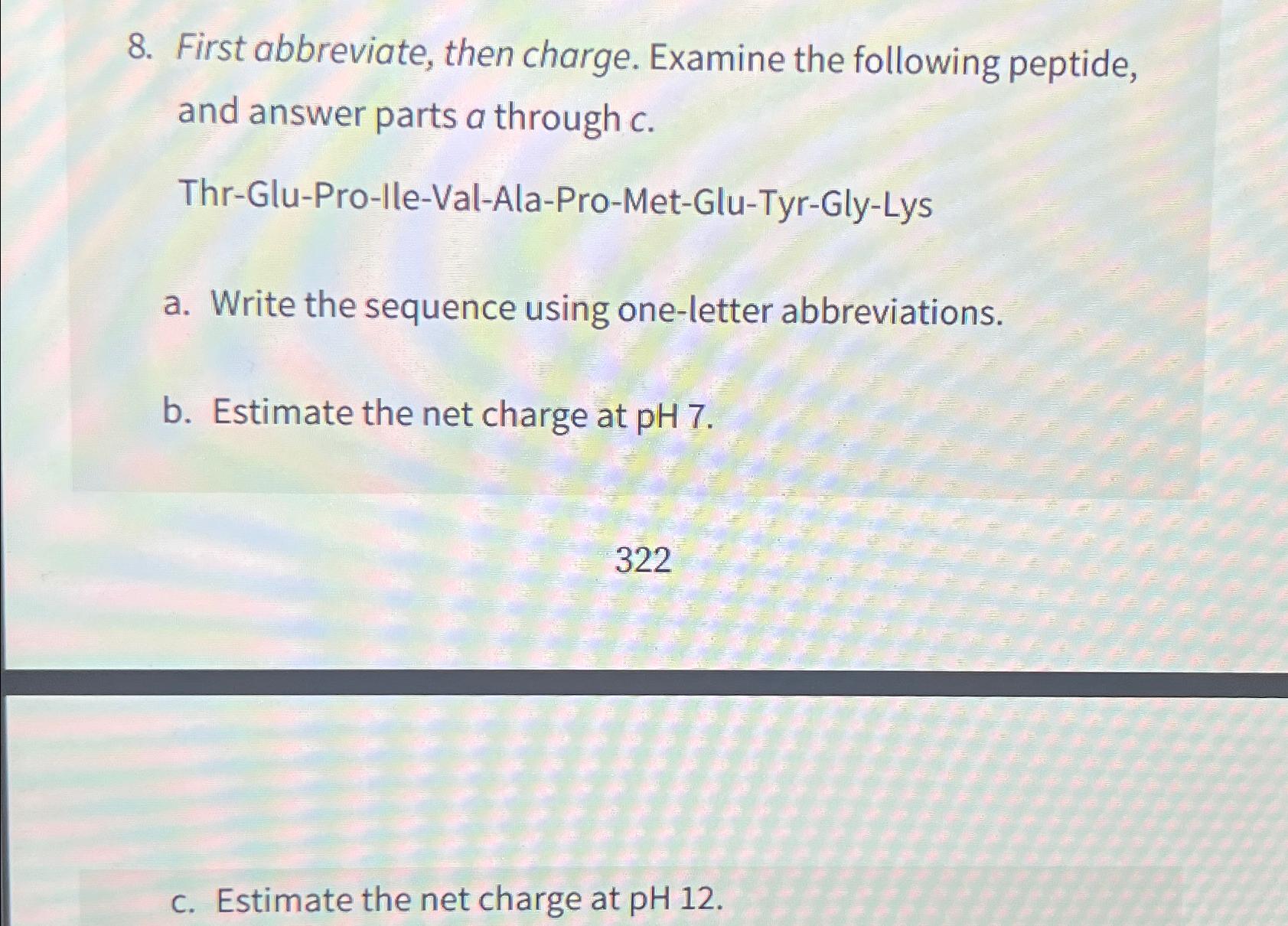 Solved First abbreviate, then charge. Examine the following | Chegg.com