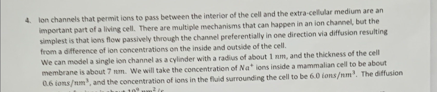 Solved Ion channels that permit ions to pass between the | Chegg.com