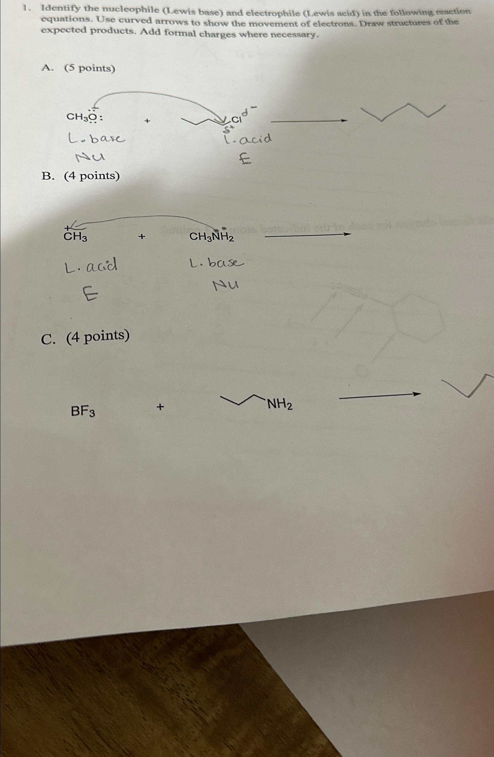 Solved Identify the nucleophile (Lewis base) ﻿and | Chegg.com