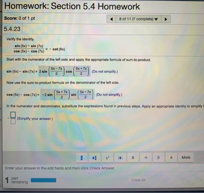 Solved Homework Section 5 4 Homework Score 0 Of 1 Pt 8 Of