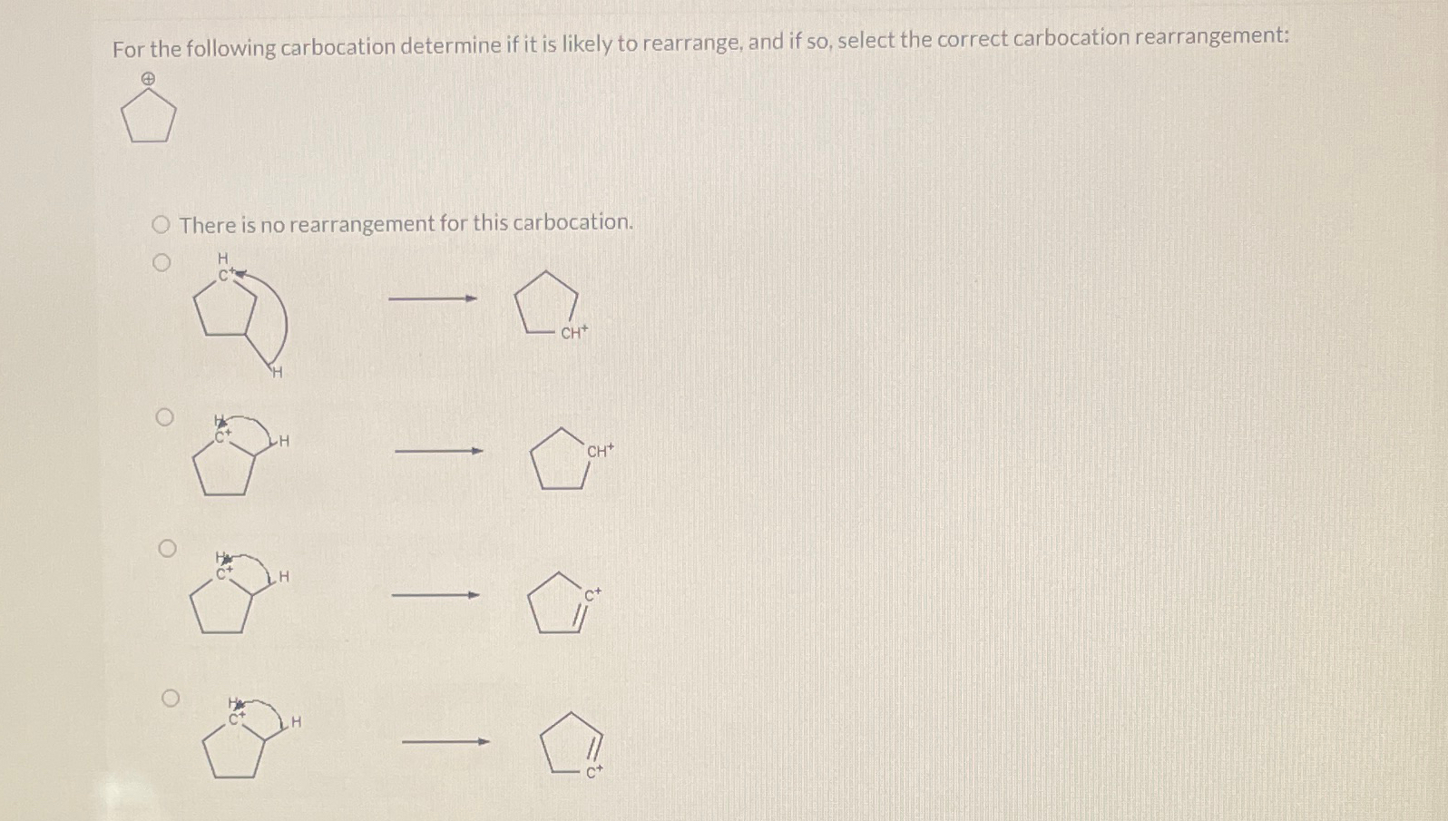 Solved For the following carbocation determine if it is | Chegg.com