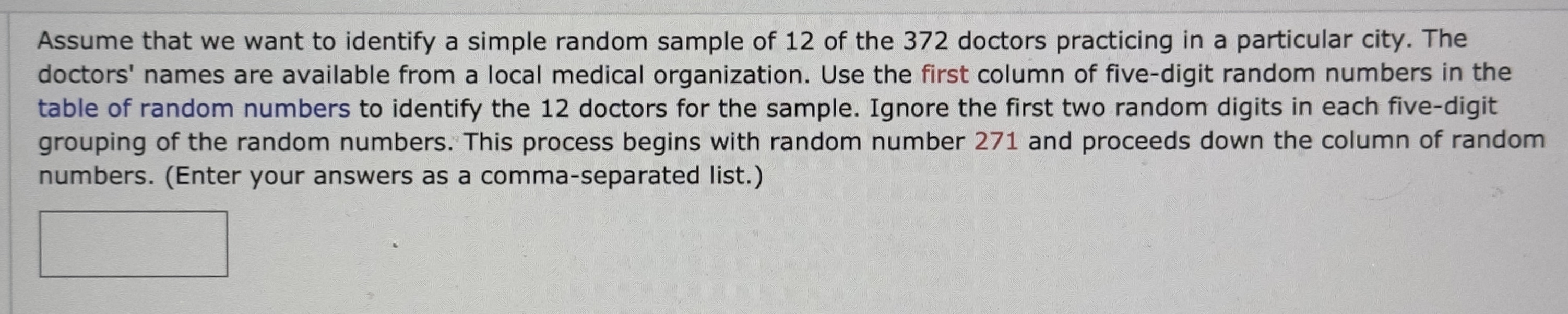 Solved Assume that we want to identify a simple random | Chegg.com