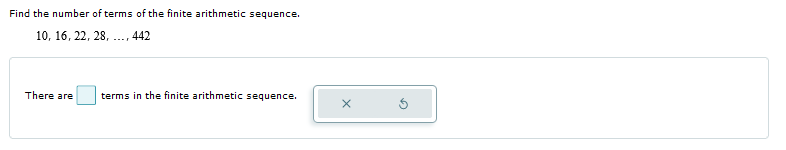 Solved Find the number of terms of the finite arithmetic | Chegg.com