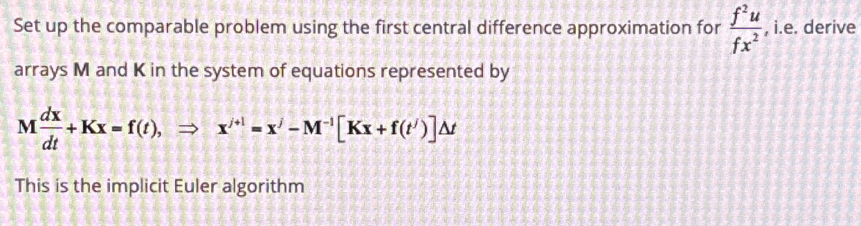 Solved Set up the comparable problem using the first central | Chegg.com
