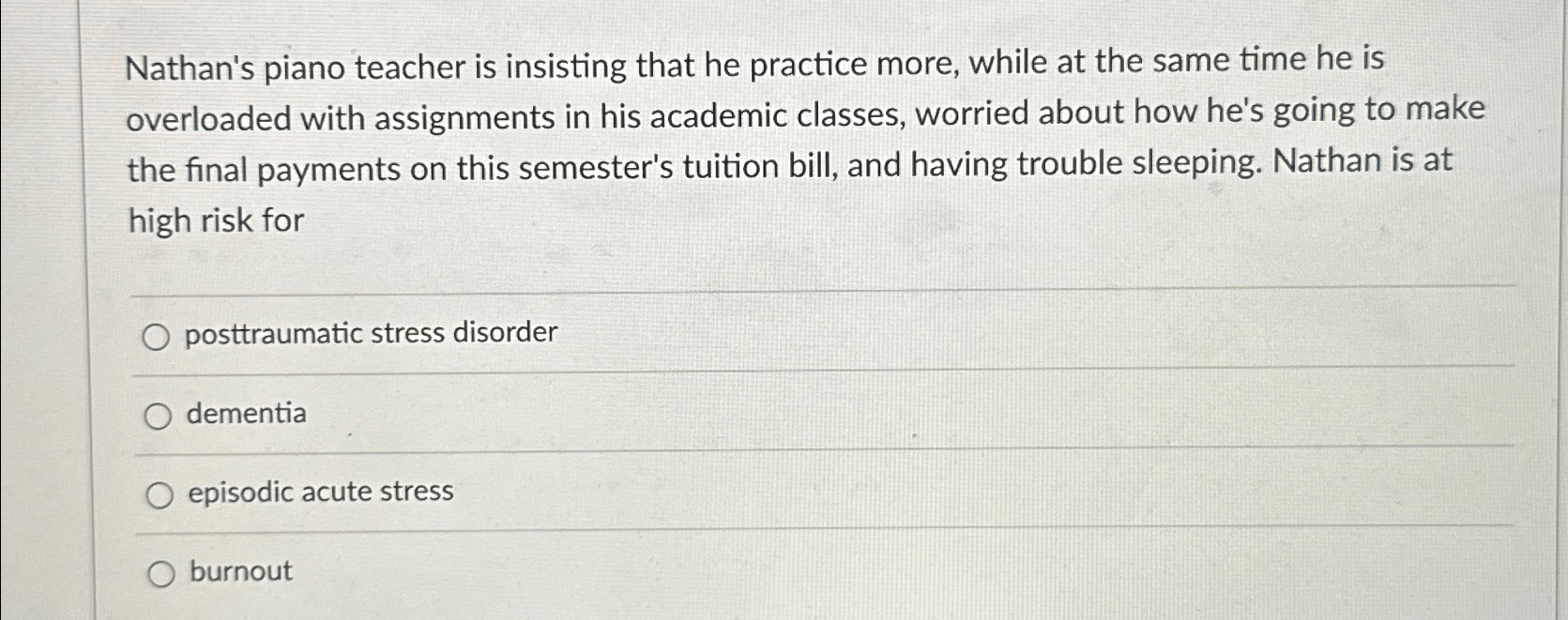 Solved Nathan's piano teacher is insisting that he practice | Chegg.com