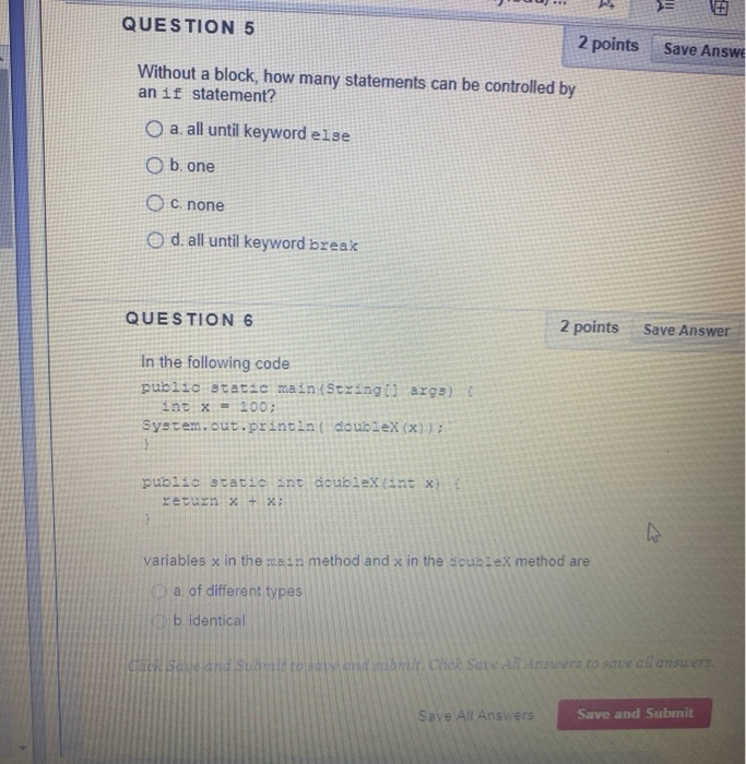 Solved Question 11 5 Points Sa In Java Branching And Looping