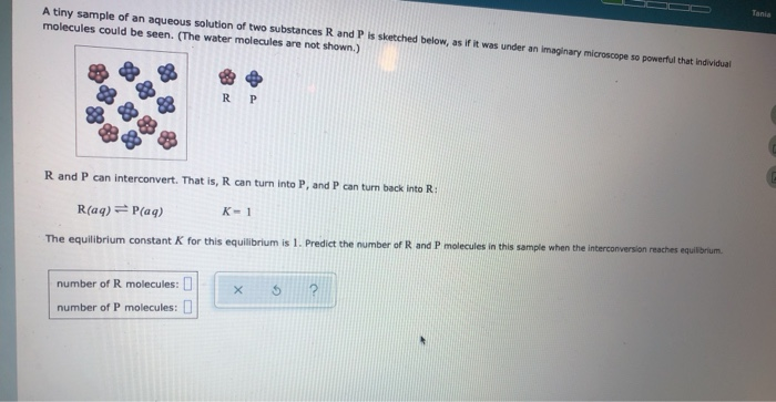 Solved Tanie A tiny sample of an aqueous solution of two | Chegg.com