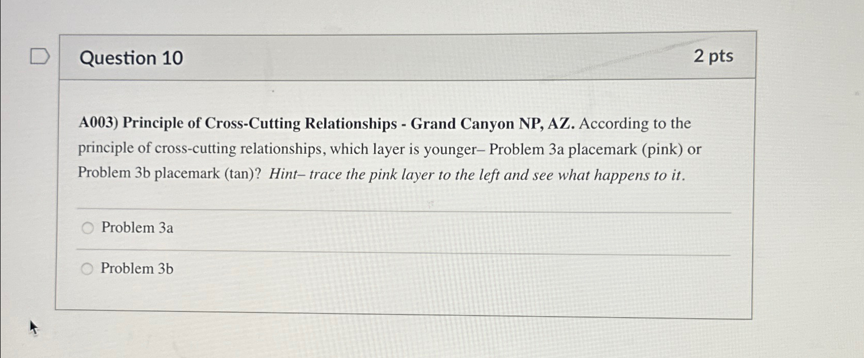 Solved Question 102ptsA003) ﻿Principle of Cross-Cutting | Chegg.com