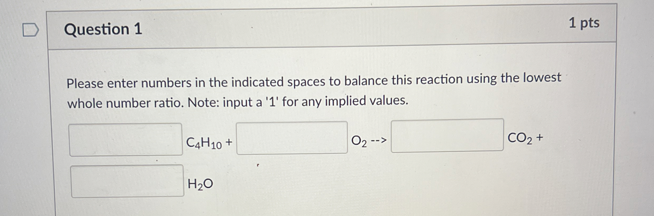 Solved Question 1Please enter numbers in the indicated | Chegg.com