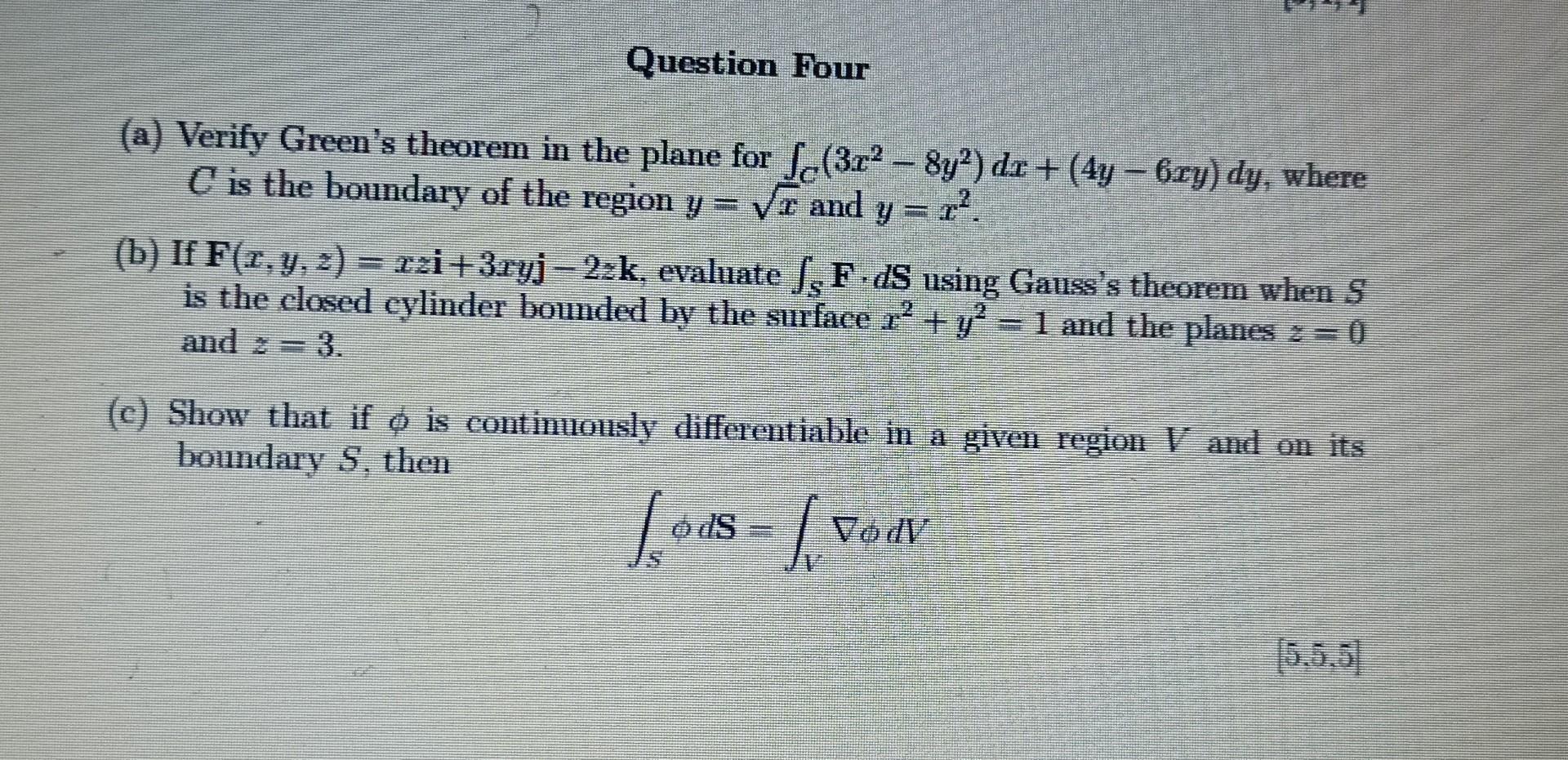 Solved (a) Verify Green's theorem in the plane for | Chegg.com