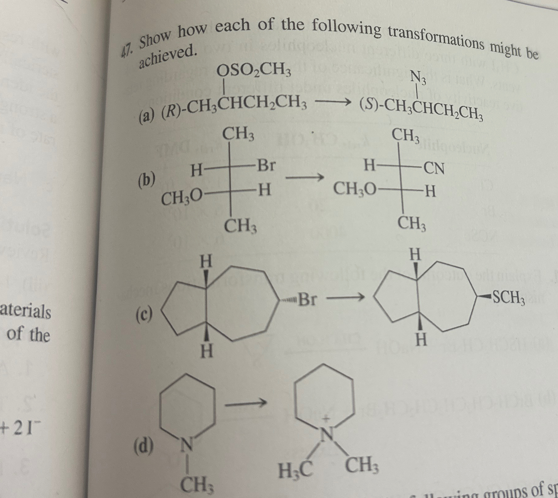 Show how each of the following transformations might | Chegg.com