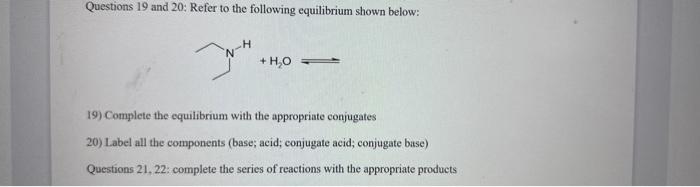 Solved Questions 19 and 20: Refer to the following | Chegg.com