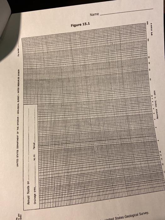 Solved Laboratory 15 Flood Frequency Exercise Recurrence | Chegg.com