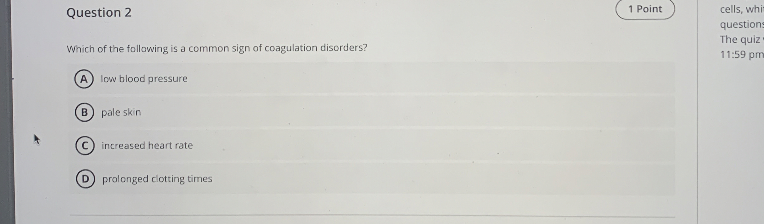 Solved Question 21 ﻿PointWhich of the following is a common | Chegg.com