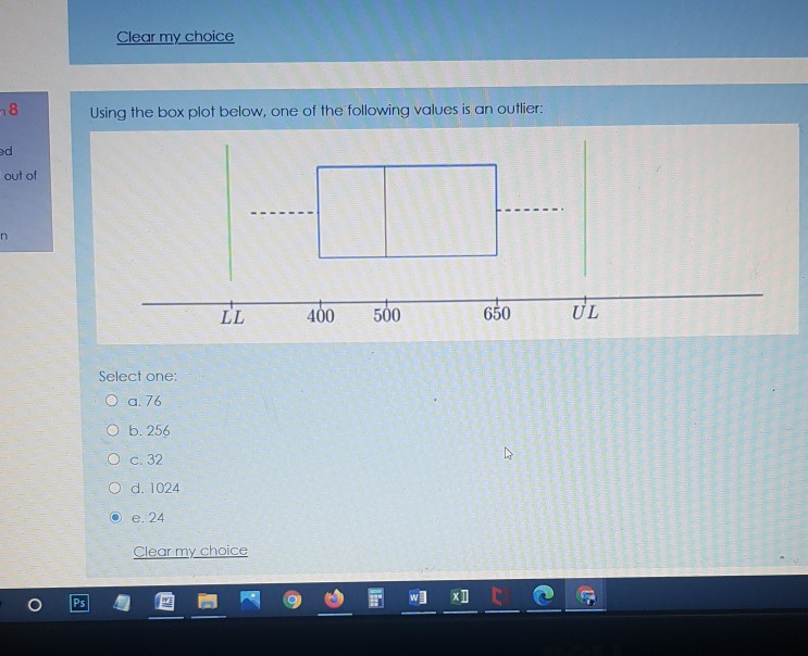 Solved Clear my choice 8 Using the box plot below, one of | Chegg.com